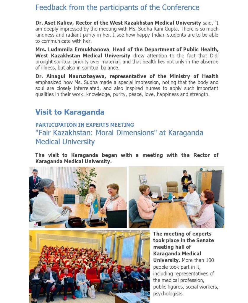 Brahma Kumaris Address International Scientific-Practical Conference In ...